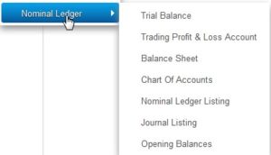 Nominal Ledger Reports - Big Red Cloud